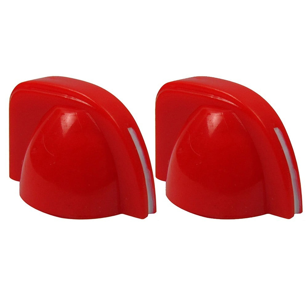 2 Pack Vintage Chicken Head Guitar Knobs 6mm Bore Plastic Control Replacement for Electric ...