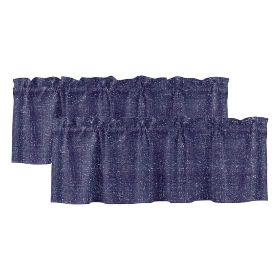 2 Pack Vintage Purple Valance for Window Rustic Deep Purple Solid ...