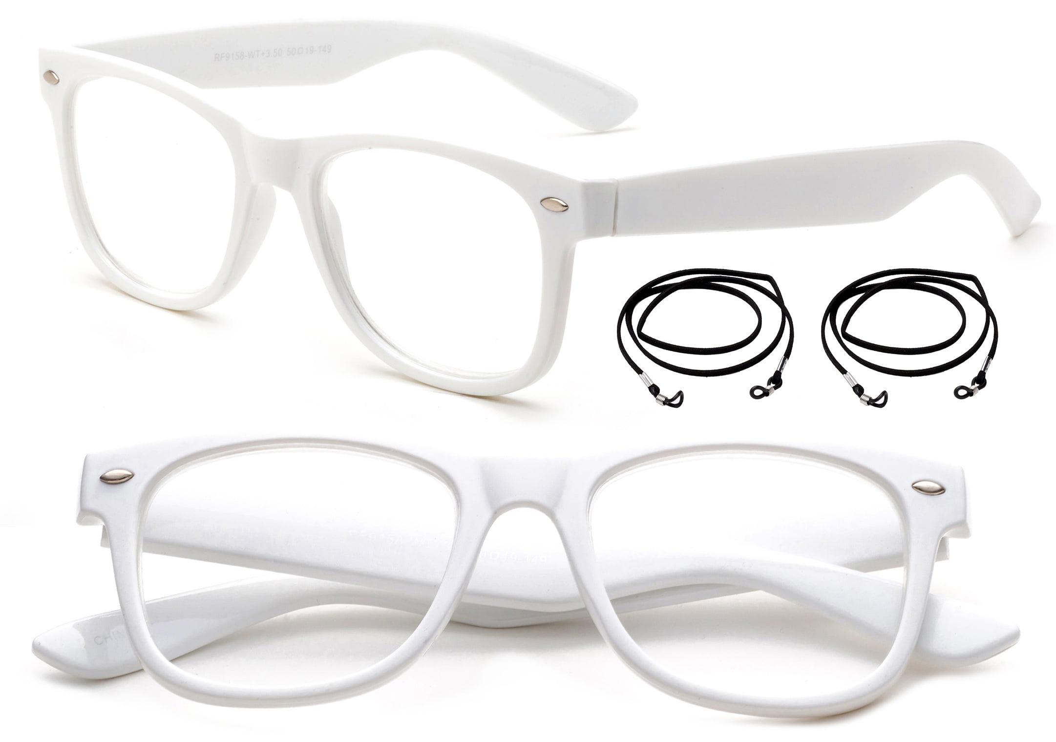 2 Pack Vintage Style Reading Glasses Comfortable Stylish Simple Reader
