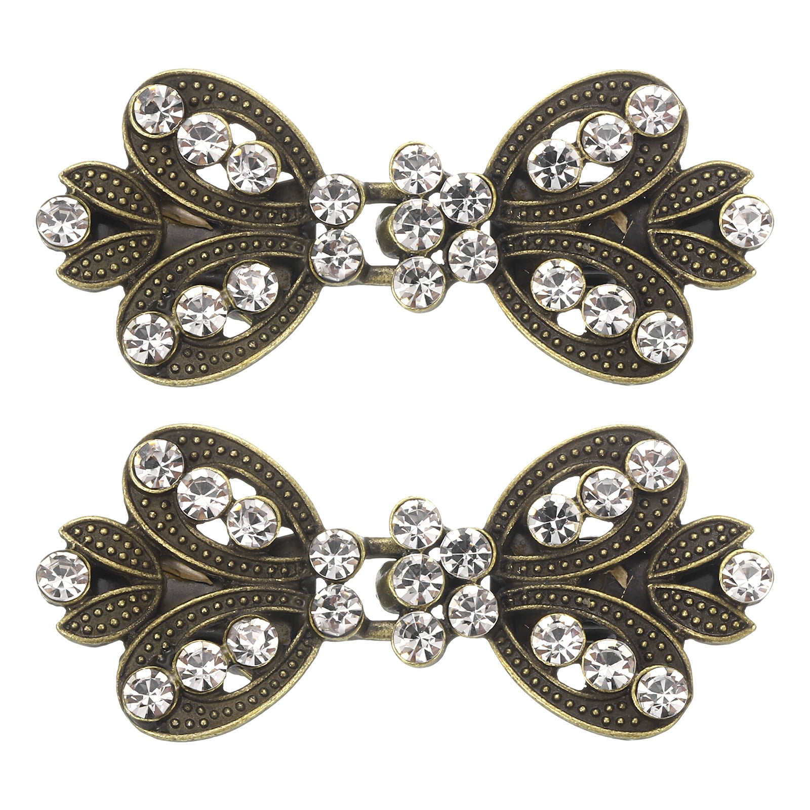 2 Pack Vintage Sweater Clips, Cape Cloak Clasp Retro Cardigan Clips ...