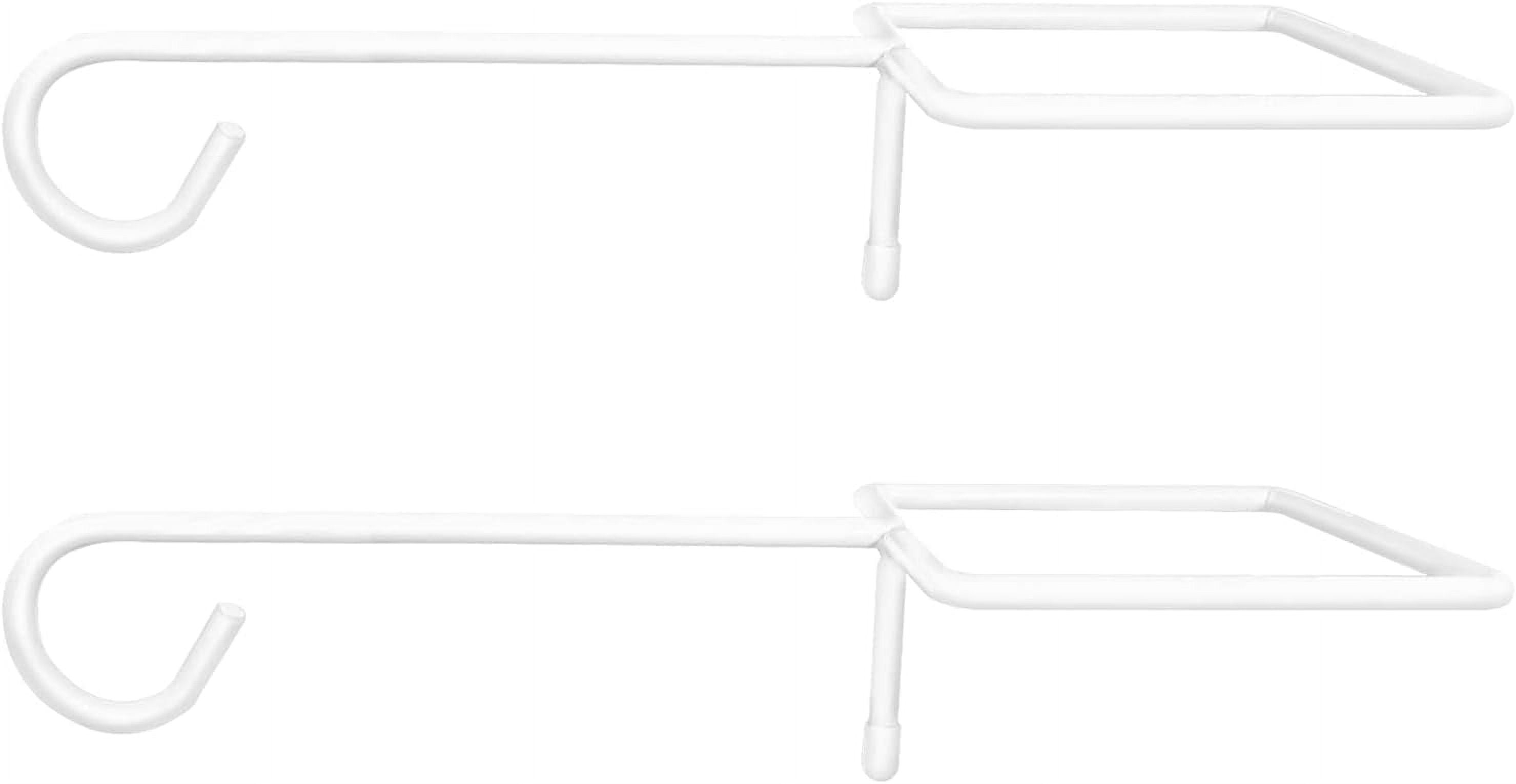 2 Pack Vinyl Fence Hooks, Fence Post Plant Hangers Outdoor, 14.7 Inch ...