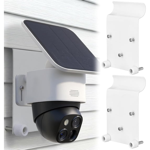 2 Pack Vinyl Siding Mount White No Drill Camera Mount Weatherproof Anti ...
