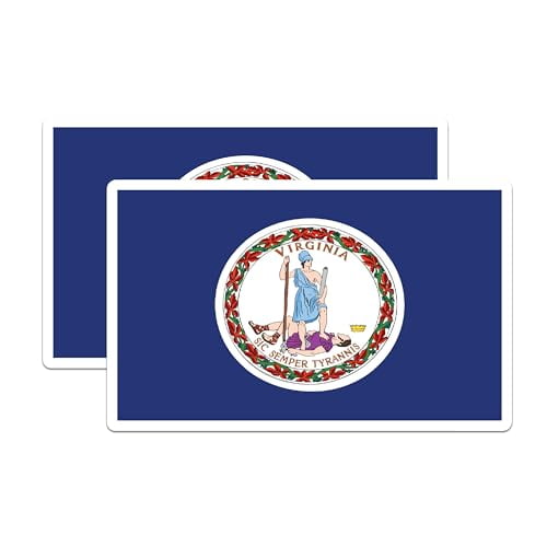 (2 Pack) Virginia State Flag Magnets - VA State Flag Magnet - Choose ...
