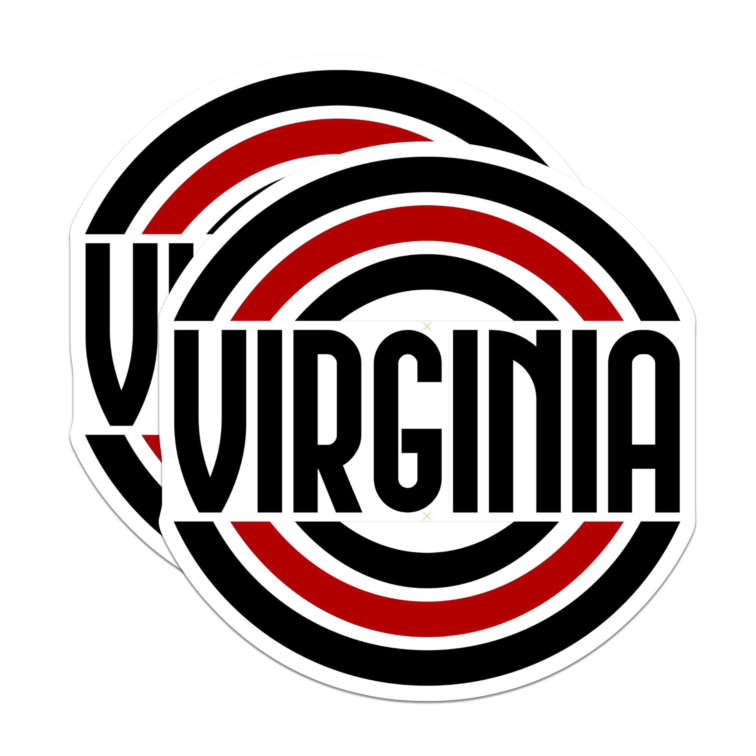 (2 Pack) Virginia Stickers - State Pride Decals - Virginia Love Sticker ...