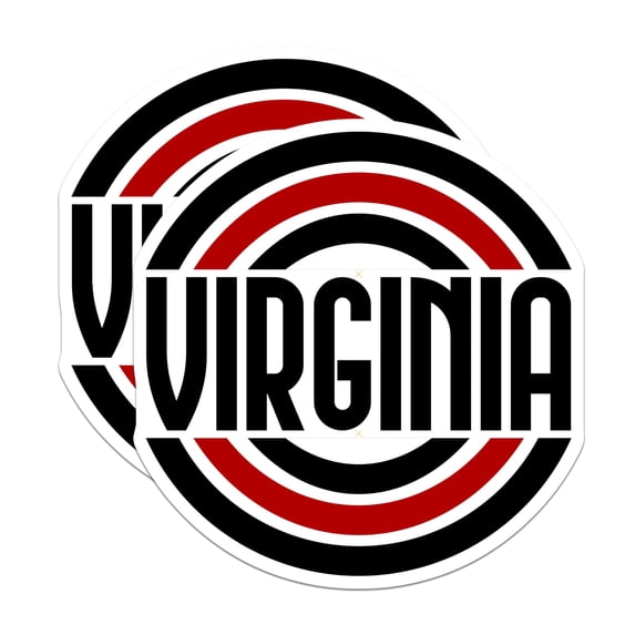 (2 Pack) Virginia Stickers - State Pride Decals - Virginia Love Sticker ...
