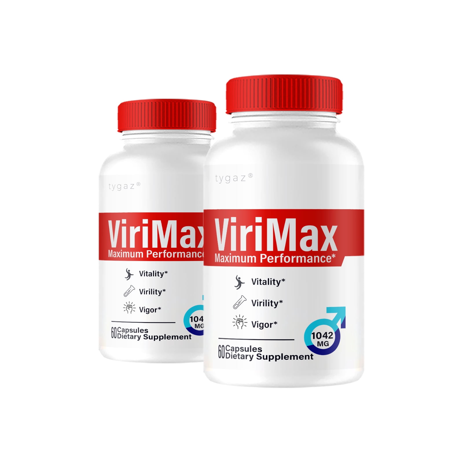 (2 Pack) Viri Max - ViriMax Pills For Men - Walmart.com