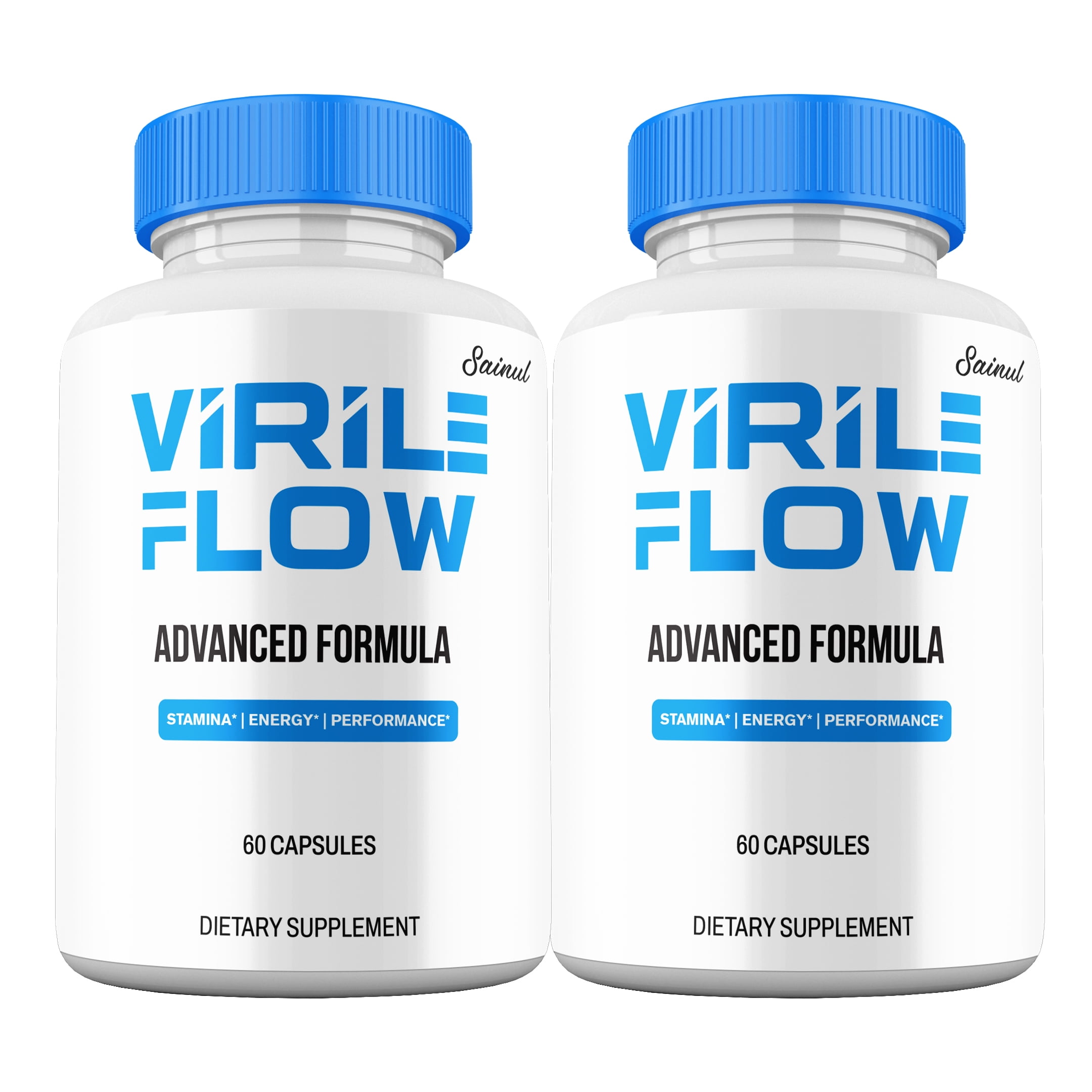(2 Pack) Virile Flow for Men, Advanced Formula Capsules, All-Natural ...