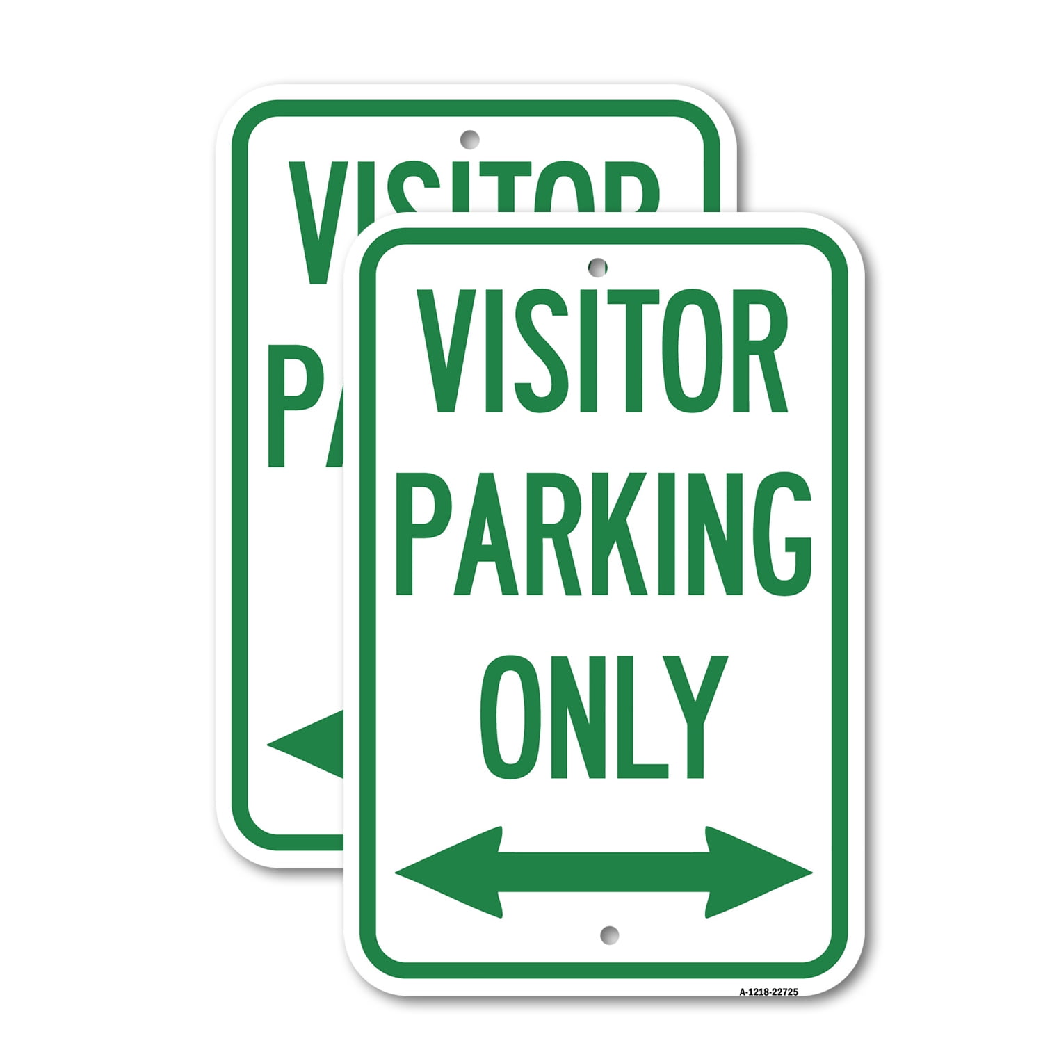 (2 Pack) Visitor Parking Sign Visitor Parking Only (With Bidirectional ...