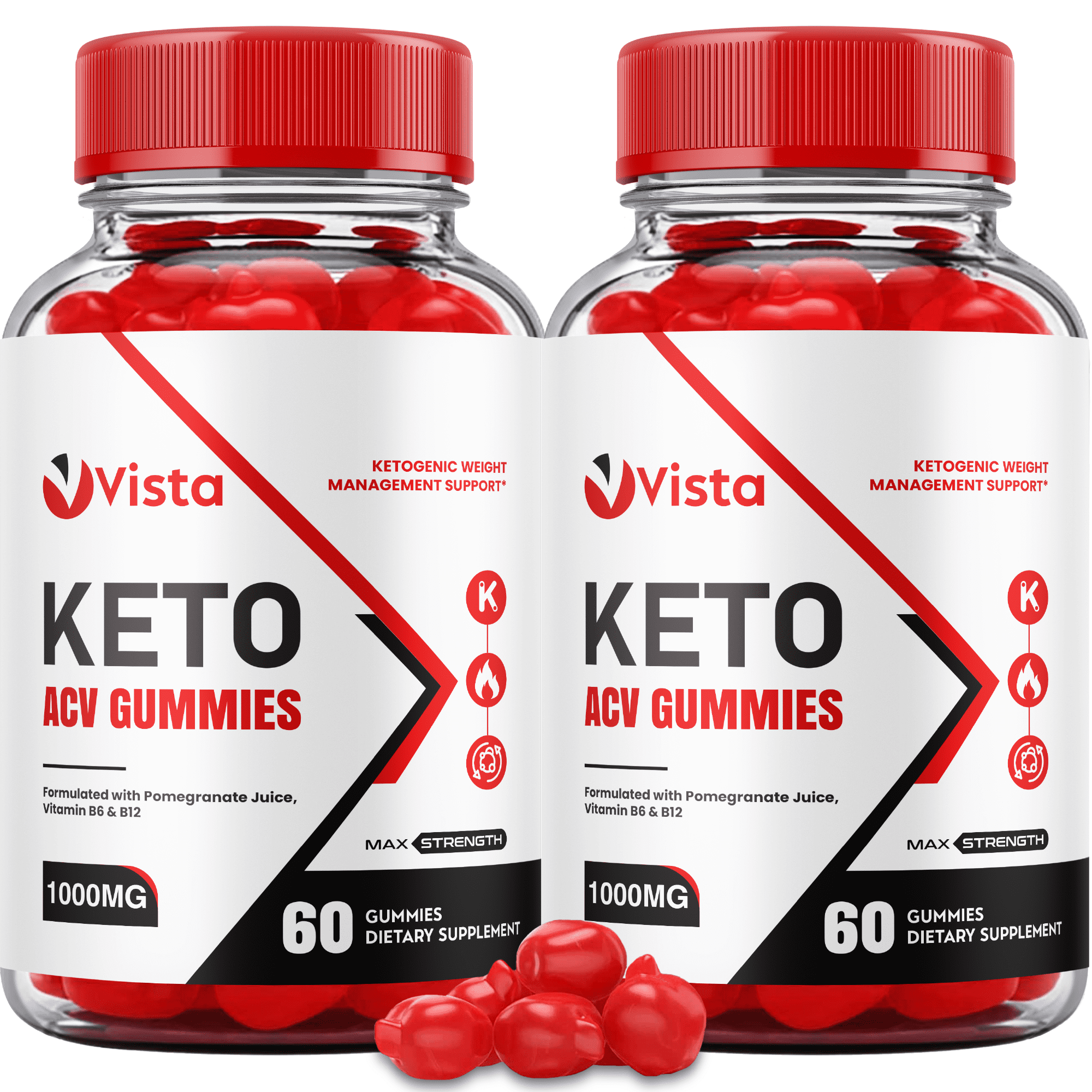 2 Pack Vista Keto Acv Gummies Ketogenic Weight Management Support