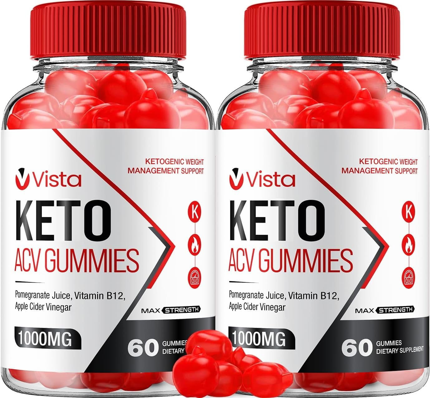 Vista Keto ACV Gummies 2 Pack - Advanced Formula with B12, Beet Root ...