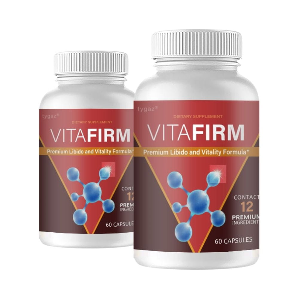 (2 Pack) VitaFirm Vitality Formula & Premium Libido Capsules - Energy ...