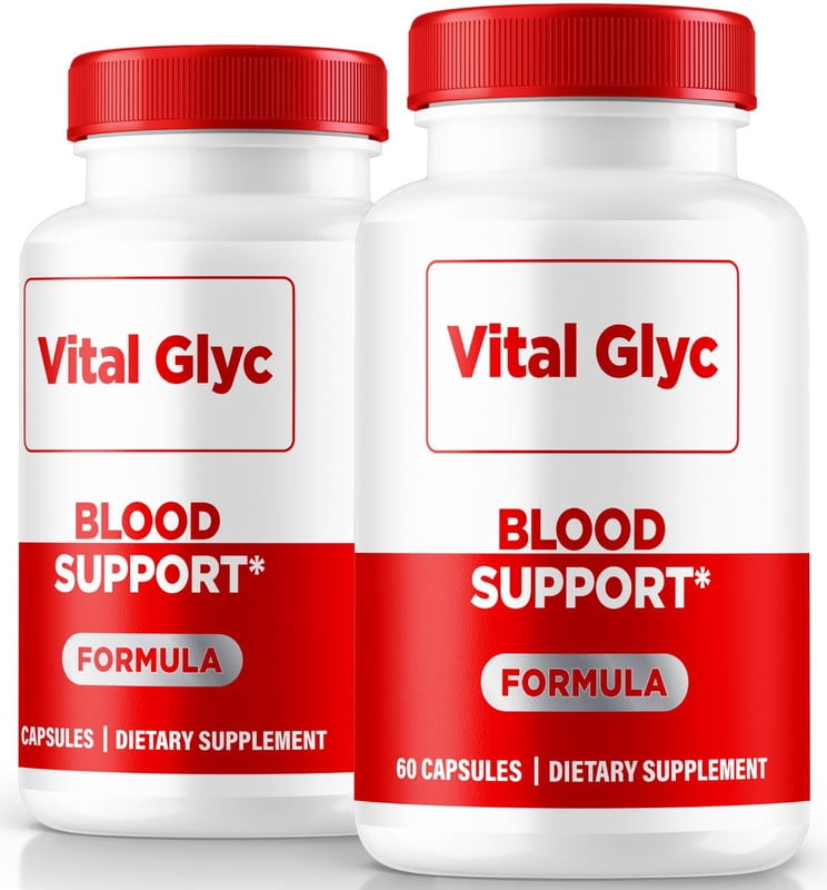 (2 Pack) Vital Glyc Capsules - Official Blood Support Formula, Vital ...
