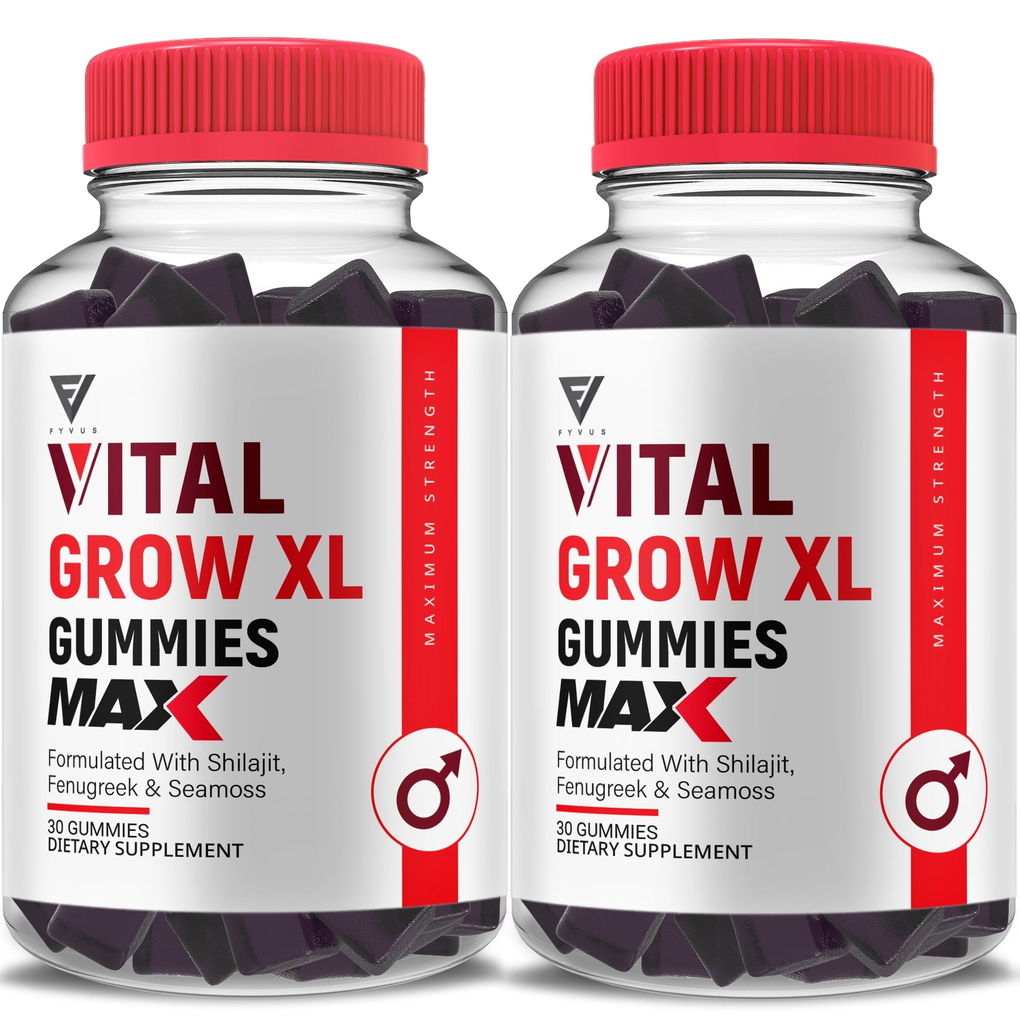 (2 Pack) Vital Grow XL Max Gummies VitalGrow XL Max Supplement (2 Month ...
