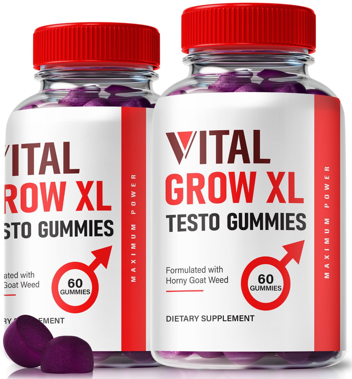 (2 Pack) Vital Grow XL, Official Vital Grow XL Testo Gummies, Vital ...