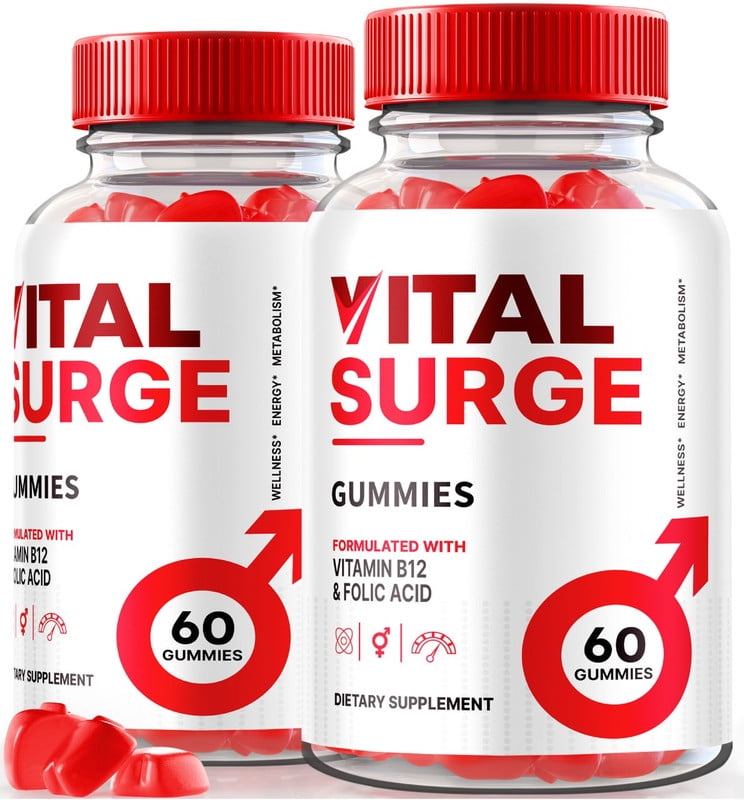 (2 Pack) Vital Surge Keto ACV Gummies, VitalSurge ME Gummy All Natural ...