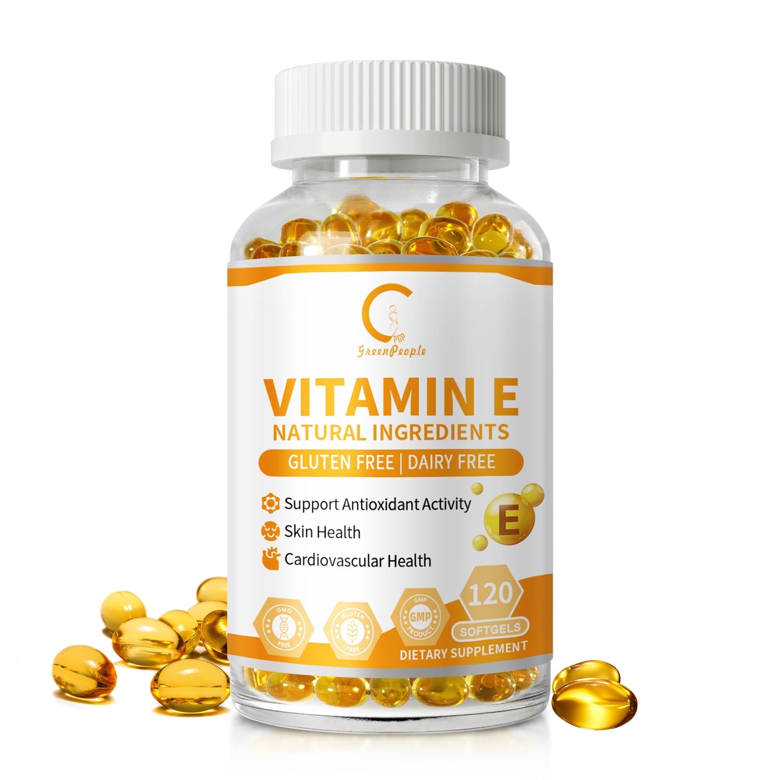 （2 Pack)Vitamin E Capsules,1000 IU Mixed Tocopherols, Antioxidant ...