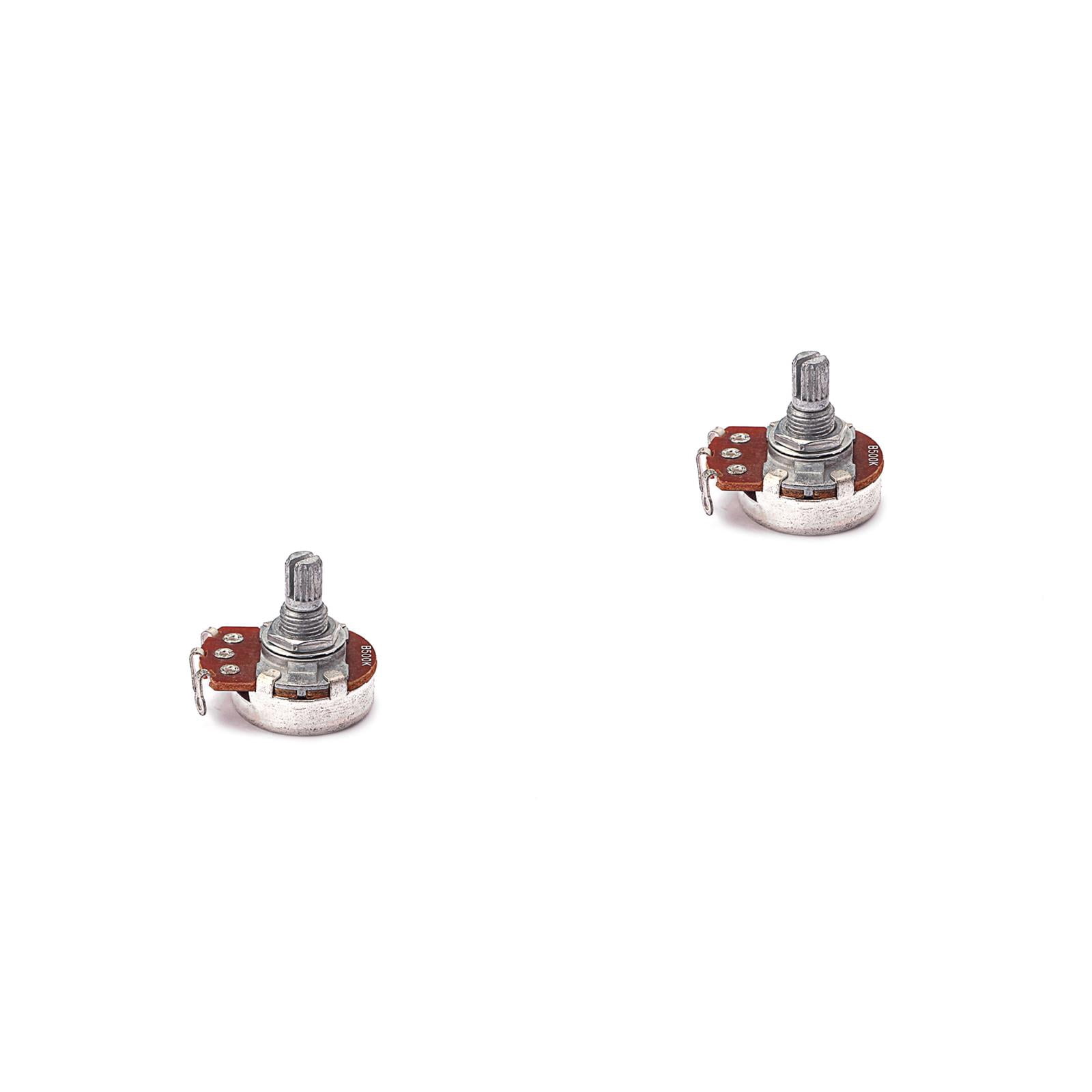 2 Pack Volume Control Saddle Bridge Guitar Knurled Split Shaft ...