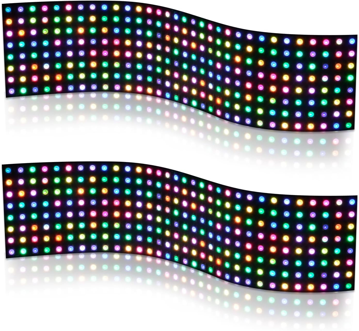 (2 Pack) WS2812B LED Matrix Panel, 8x32 256 Pixel RGB 5050SMD ...