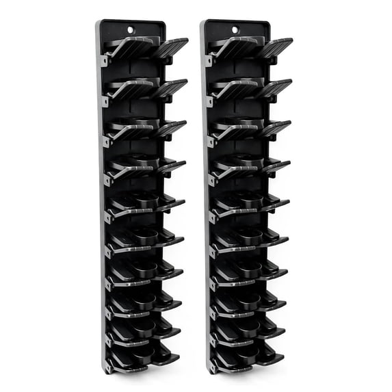 2-Pack Wall Mount Hat Rack with Spring Clips, Hold 20 Baseball Caps ...
