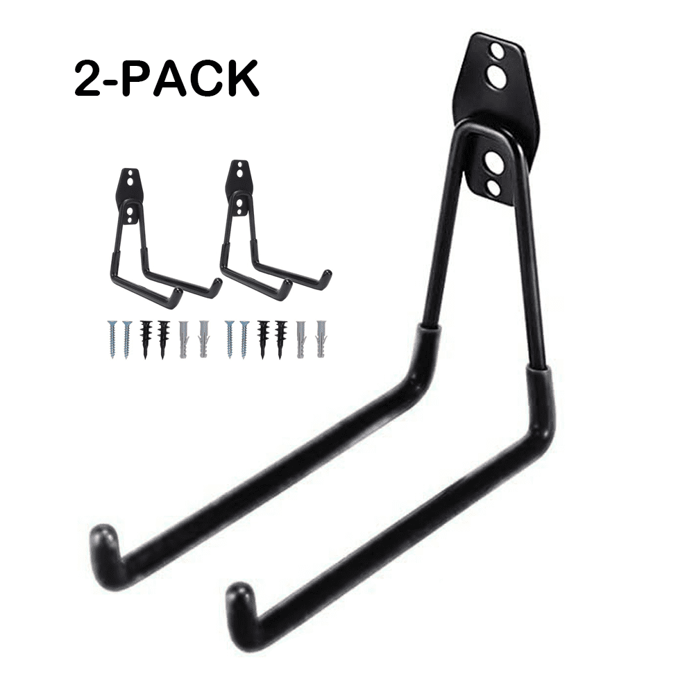 2-Pack Wall-Mount Storage Hooks Large Size Heavy Duty Garage Hooks for ...