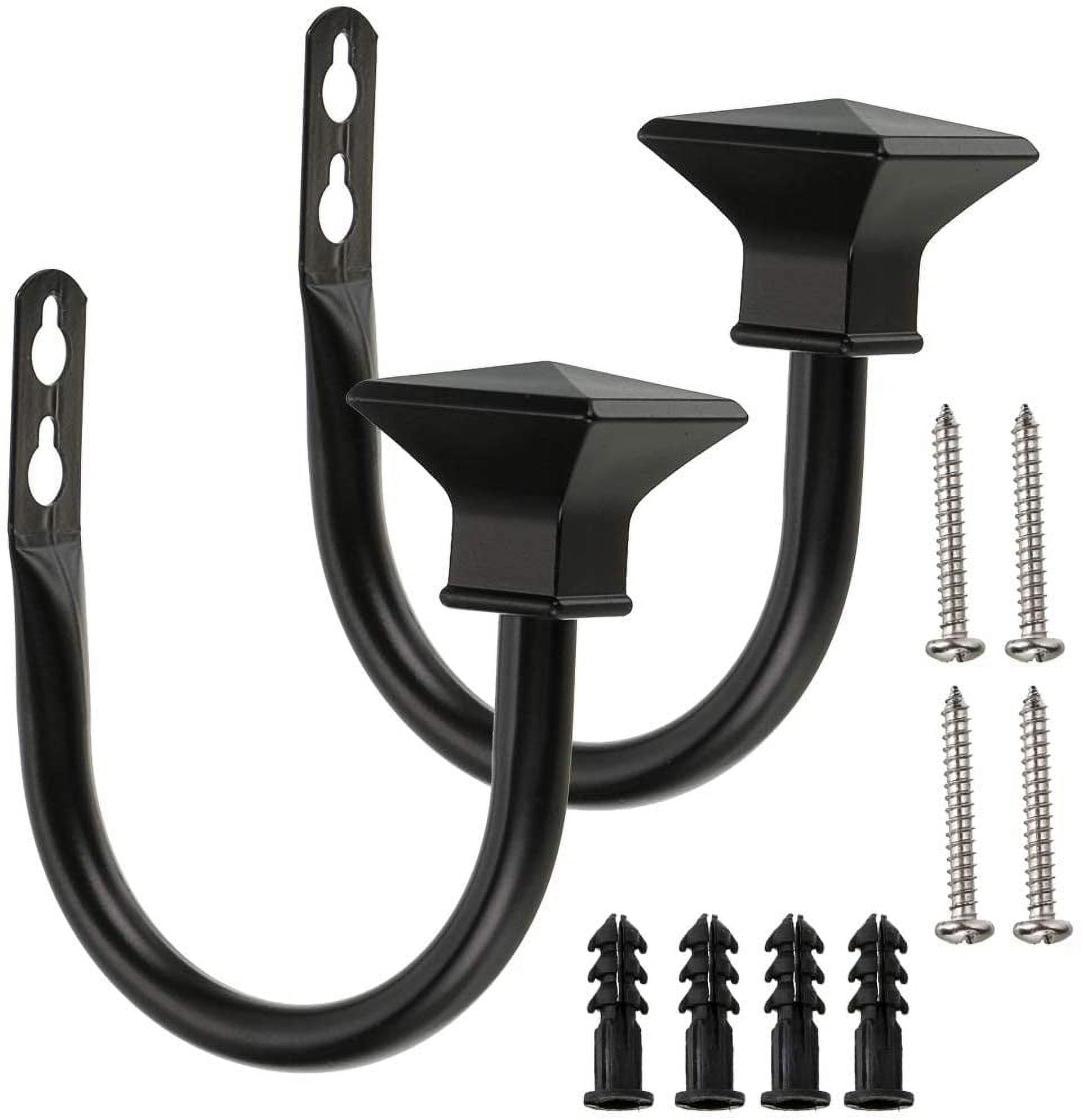 2-Pack Wall-Mounted Decorative Tiebacks for Bedroom, Living Room ...