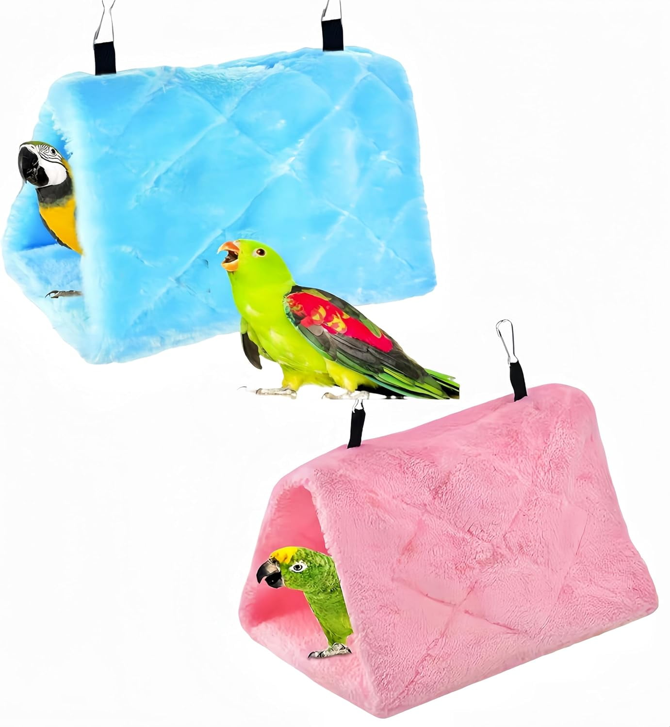 2 Pack Warm Bird Nest House Bed Hanging Hammock Sleeping Bed Plush ...