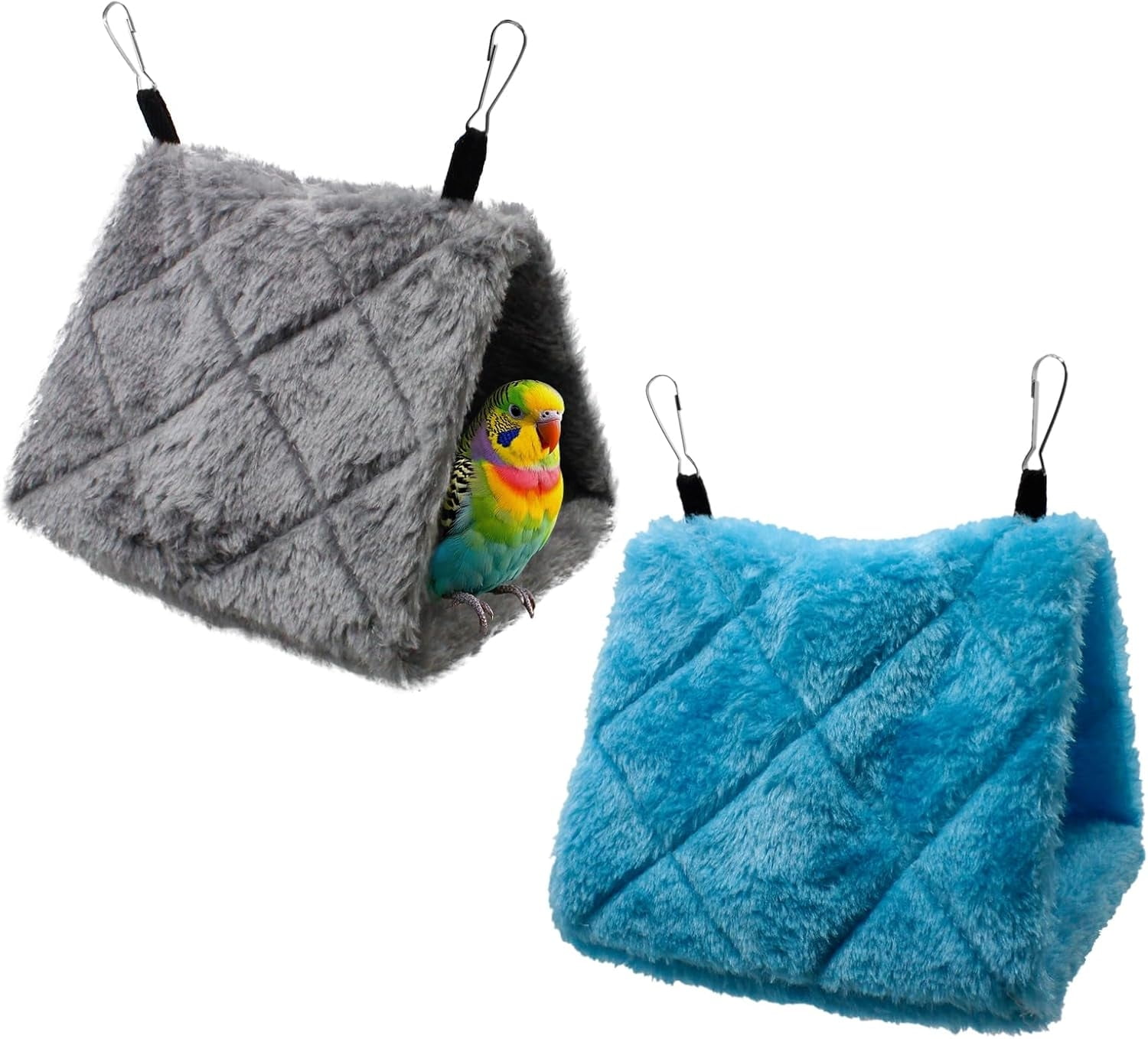2 Pack Warm Bird Nest House Shed Hut Parrot Sleeping Bed Hanging ...
