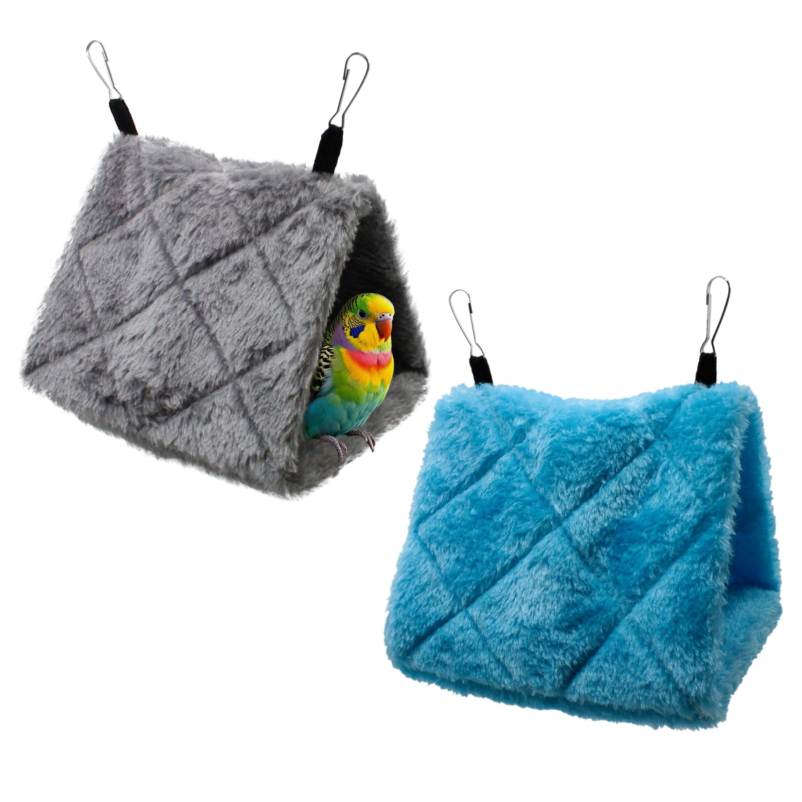 2 Pack Warm Bird Nest House Shed Hut Parrot Sleeping Bed Hanging ...