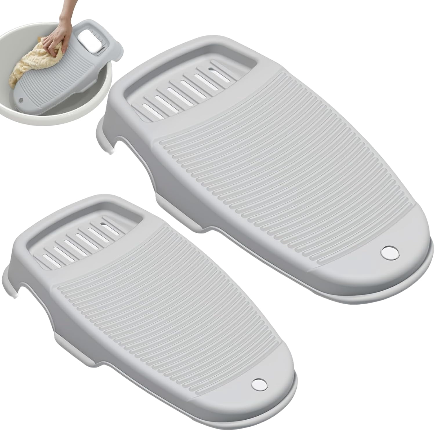 2 Pack Wash Board for Hand Washing Clothes, New Updated Washing Boards ...