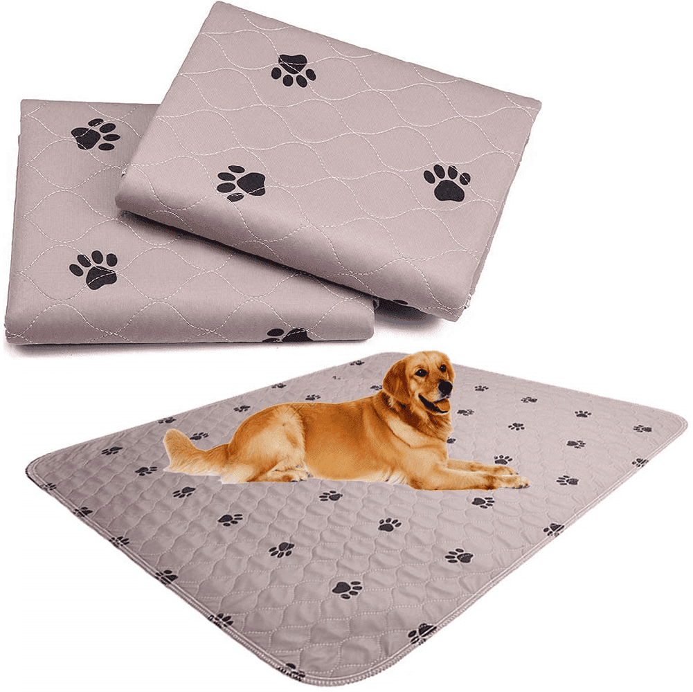 2 Pack Washable Pee Pads for Dogs, Reusable Puppy Pee Pads, Pet ...
