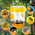 2 Pack Wasp Catcher for Outside, Reusable Hanging Trap with LED Light ...