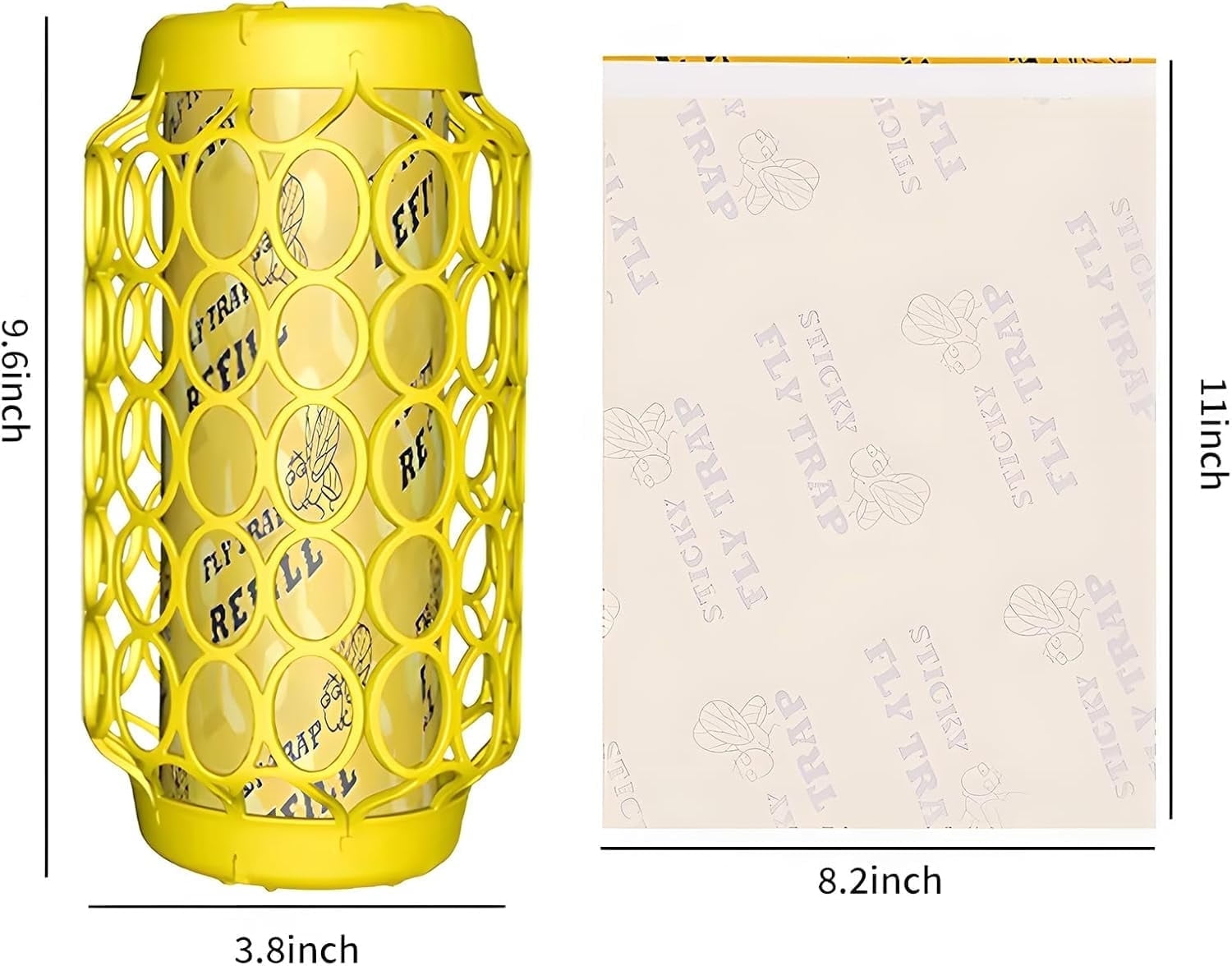 ZenLIVE 2-Pack Dual-Action Wasp Traps with Replaceable Sticky Boards ...