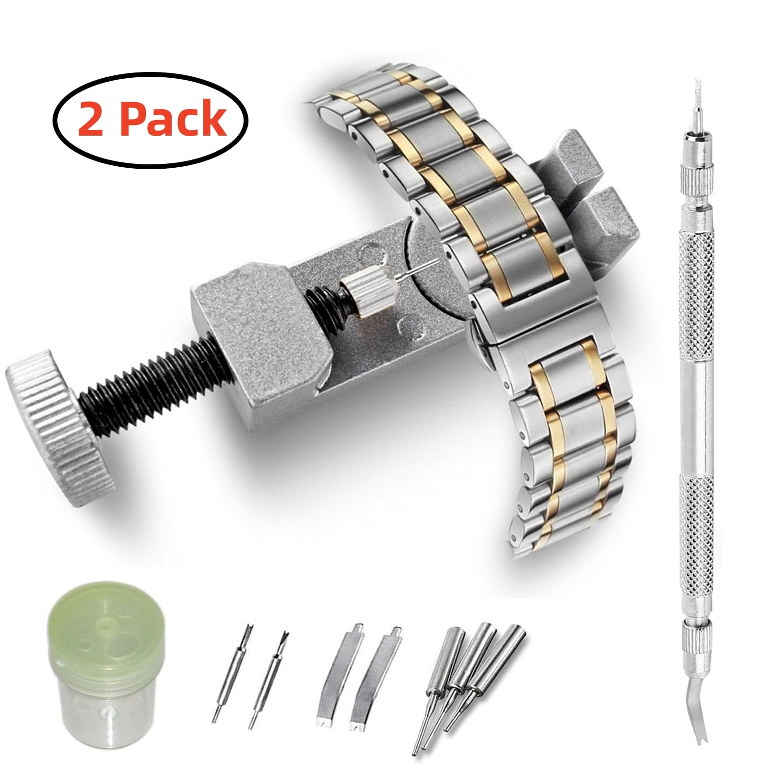 2 Pack Watch Remover kit Watch Band Tool Pins Band Link Pin Removal ...