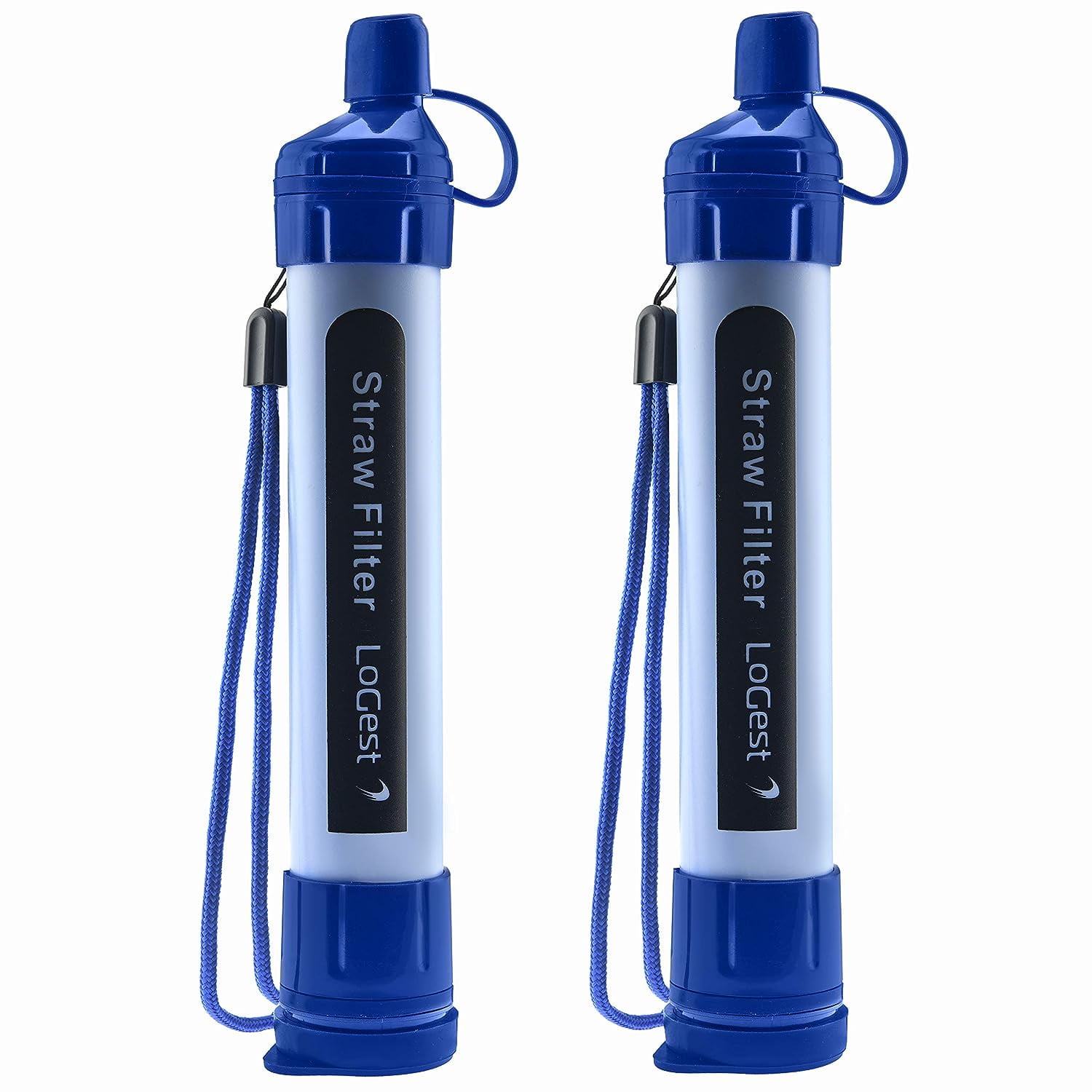 2 Pack Water Filter Straw - Purifying Device Portable Personal ...