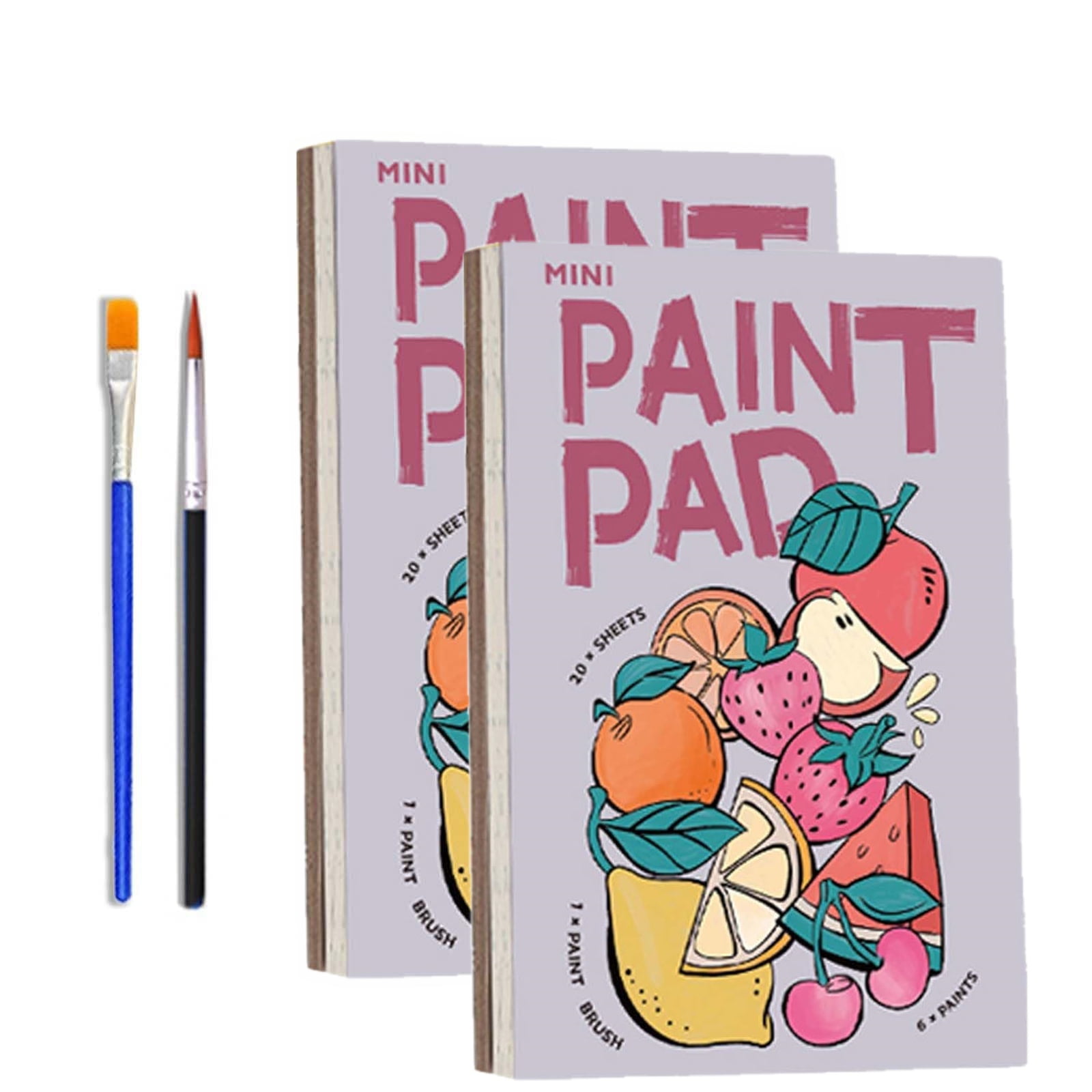 2 Pack Watercolor Paint Pad, Mini Paint Pad, Pocket Watercolor Painting ...