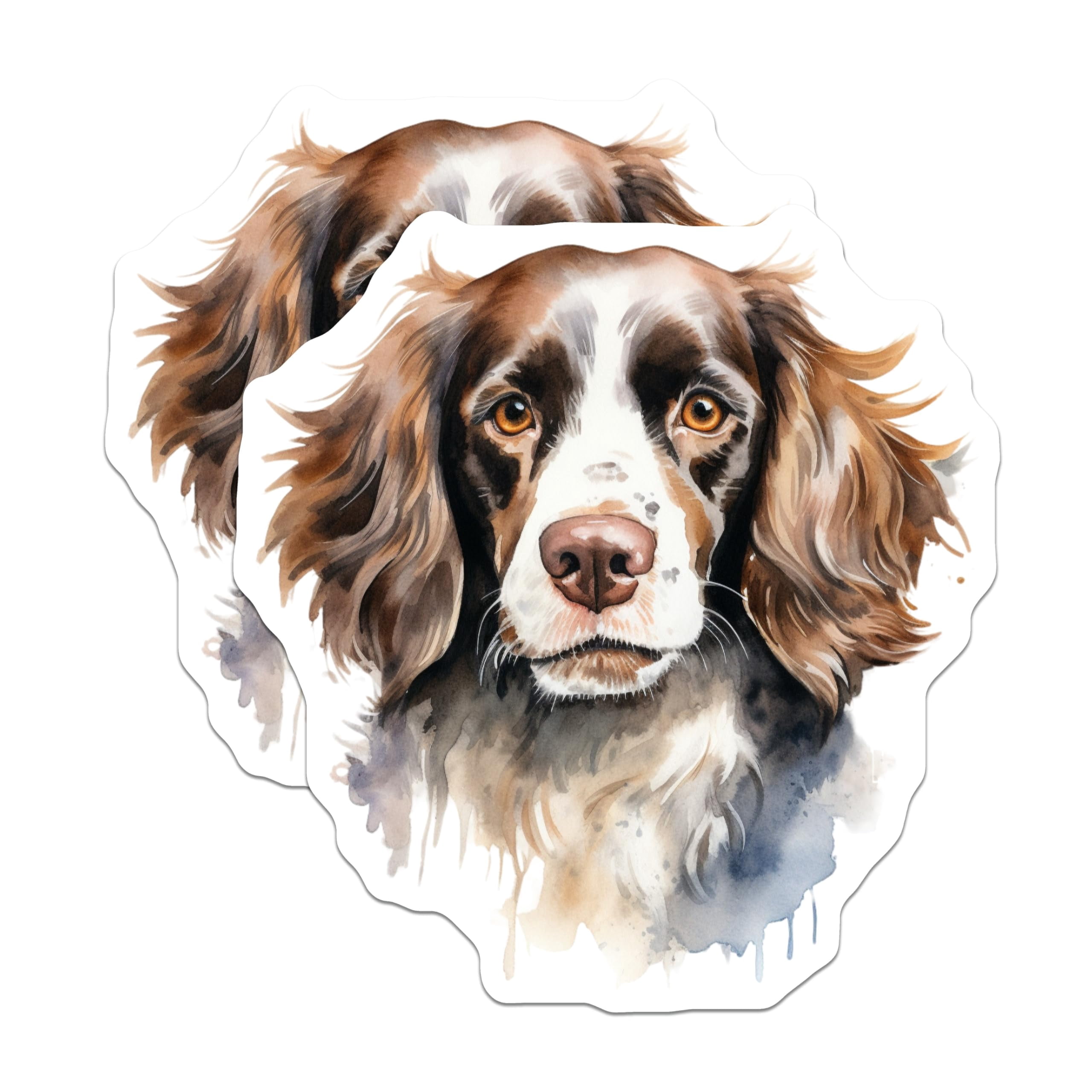 (2 Pack) Watercolor Springer Spaniel Magnets - Brown Dog Art - Pet ...
