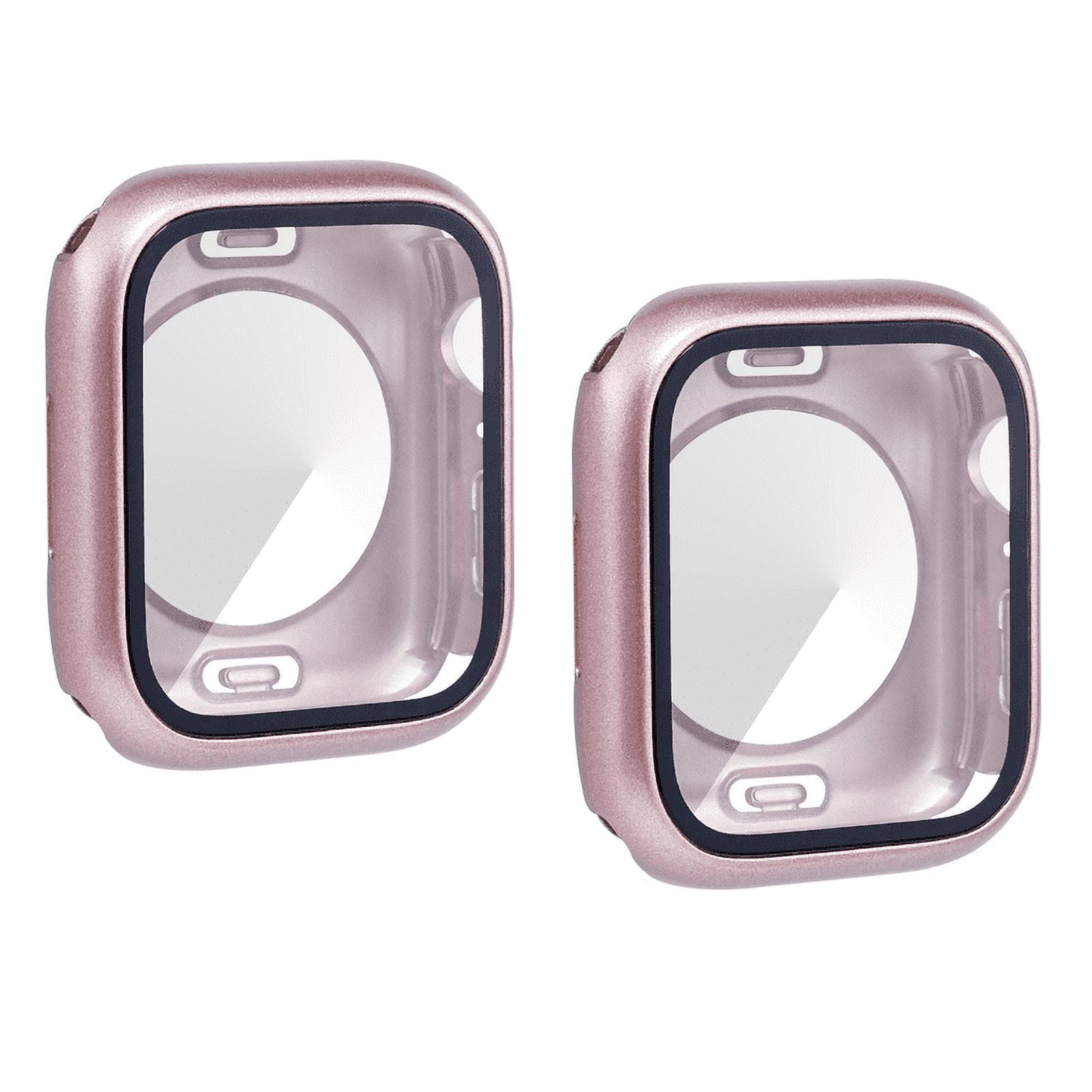 2 Pack Waterproof Apple Watch Case for SE/Series 6 5 4 Screen Protector ...