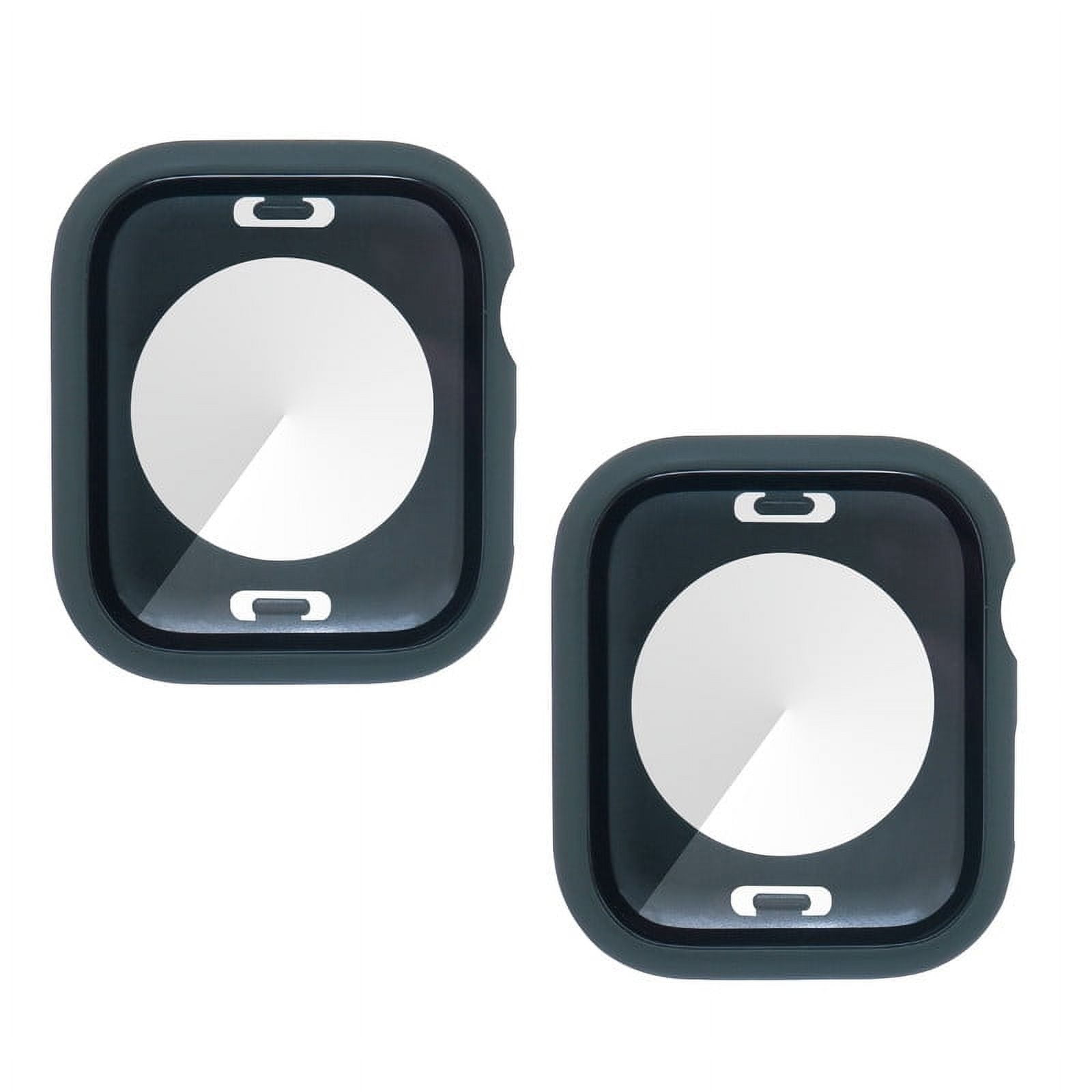 2 Pack Waterproof Apple Watch Case for Series 8 & 7 Screen Protector ...