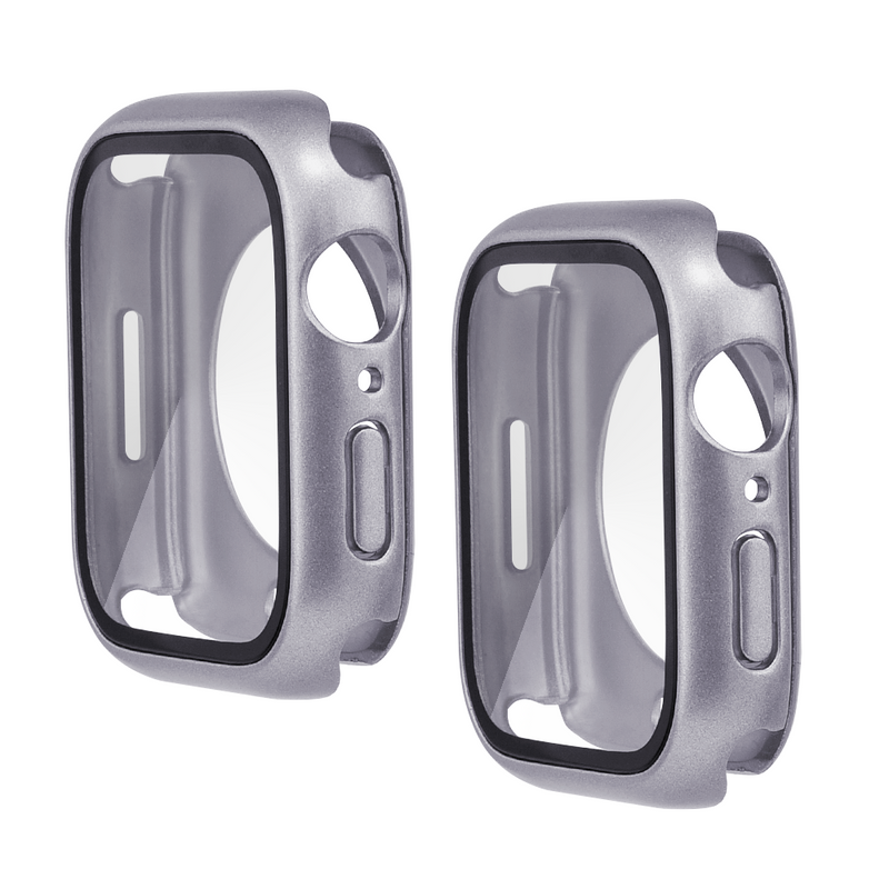 2 Pack Waterproof Apple Watch Case for Series 8 & 7 Screen Protector ...