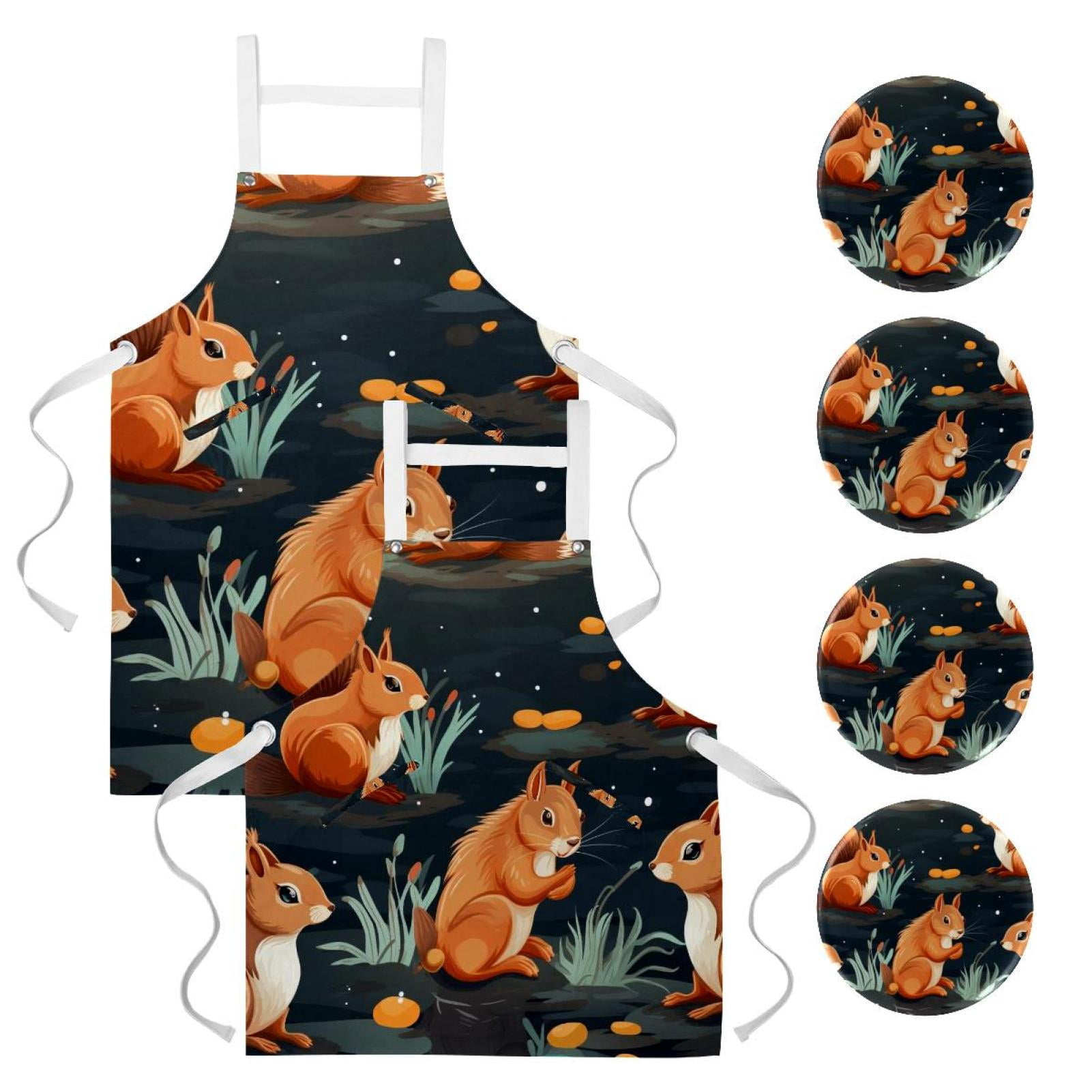 2 Pack Waterproof Apron Women with Pockets and Badge - Photo Buttons ...