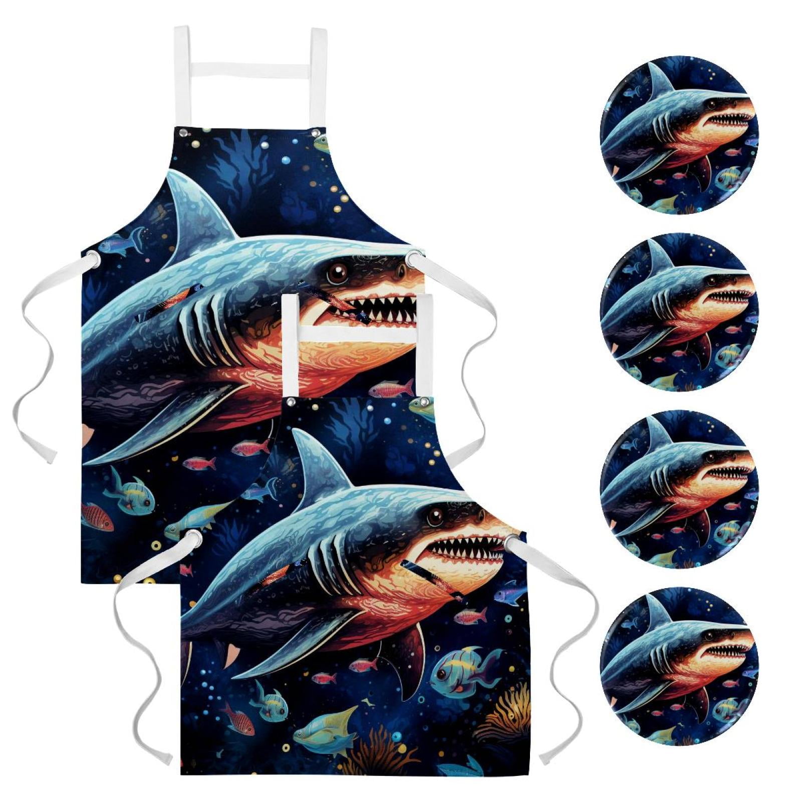 2 Pack Waterproof Apron Women with Pockets and Badge - Photo Buttons ...