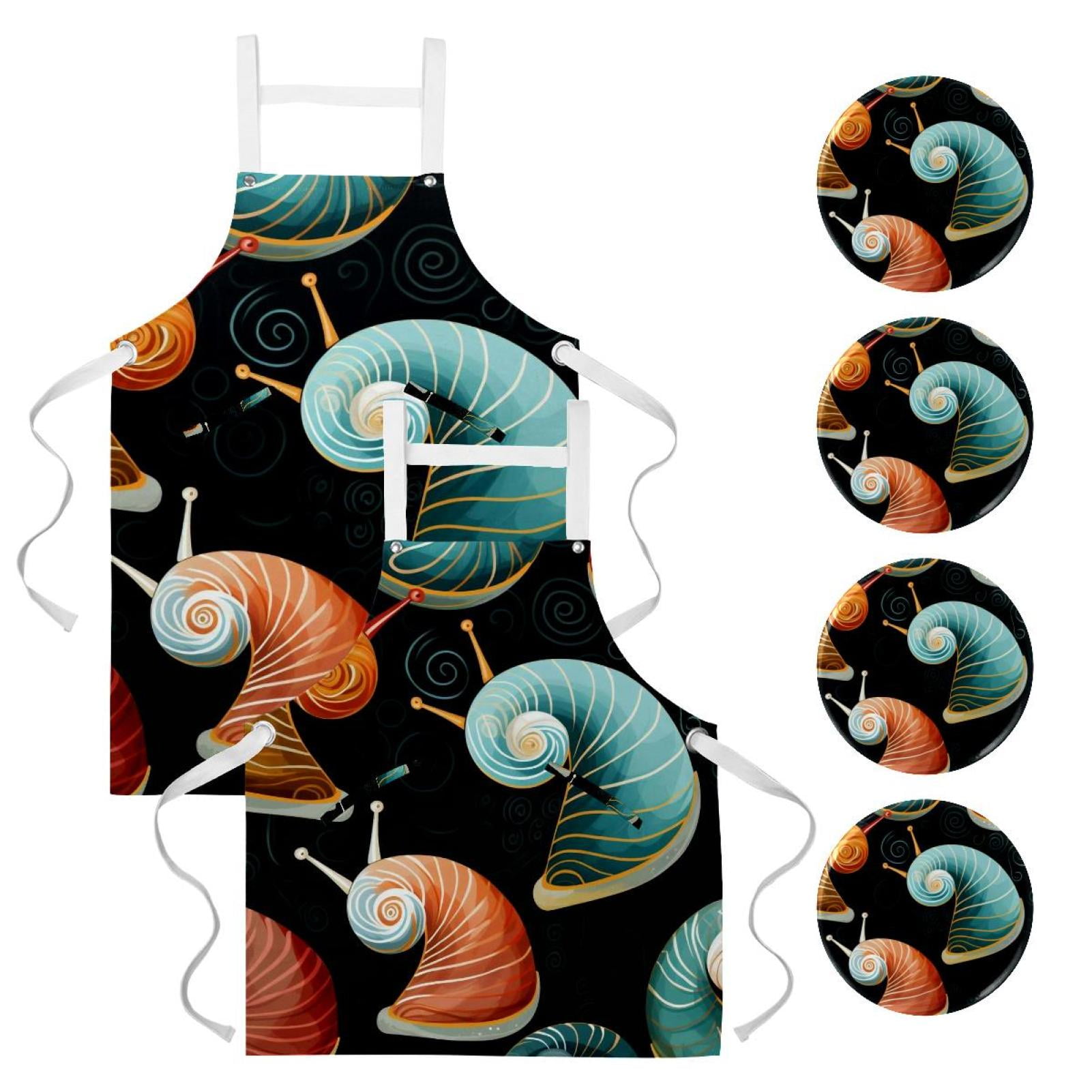 2 Pack Waterproof Apron Women with Pockets and Badge - Photo Buttons ...