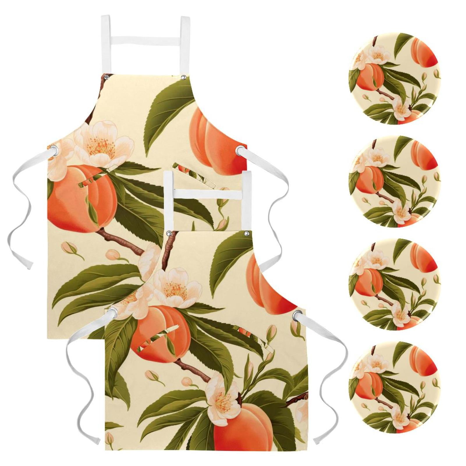 2 Pack Waterproof Apron Women with Pockets and Badge - Photo Buttons ...