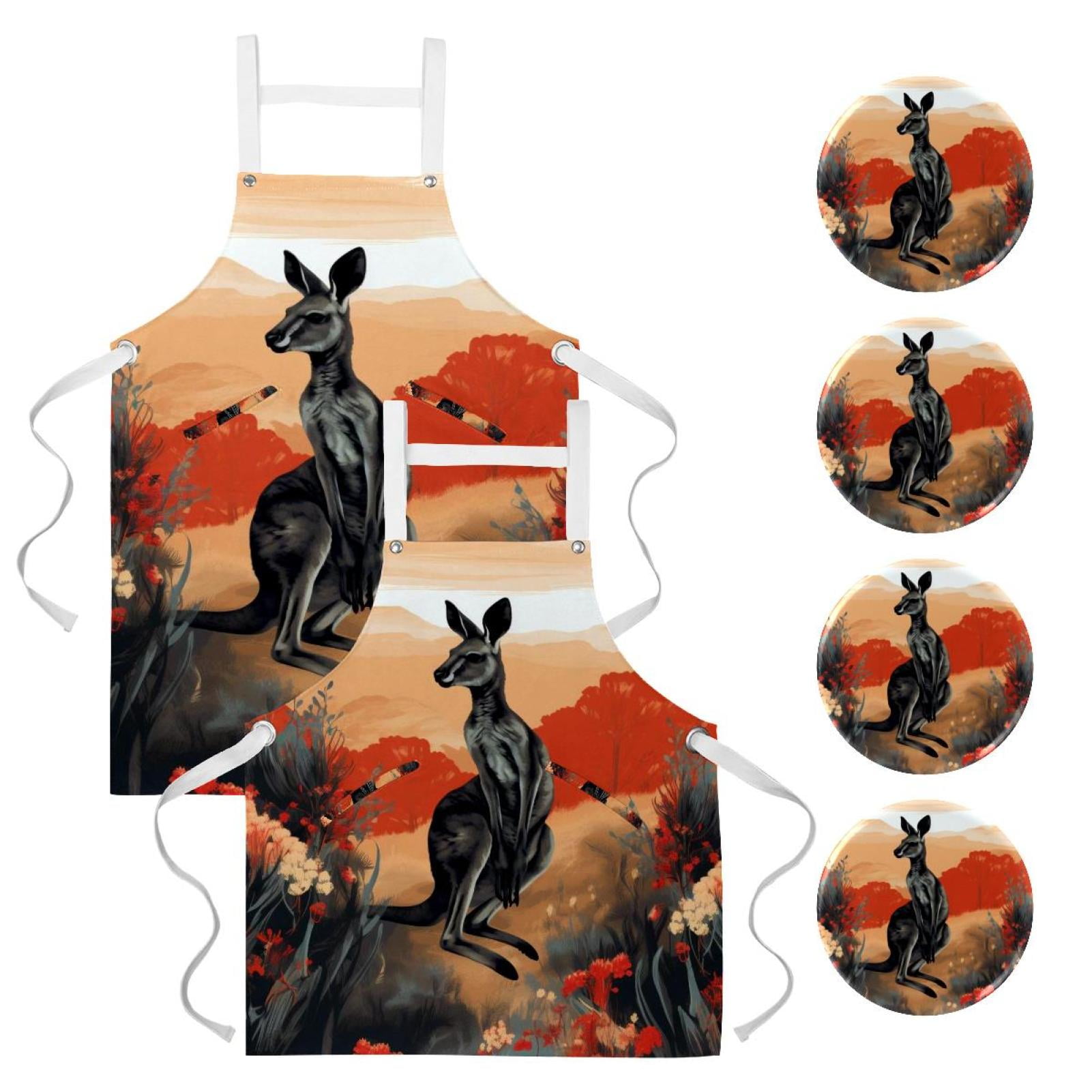 2 Pack Waterproof Apron Women with Pockets and Badge - Photo Buttons ...