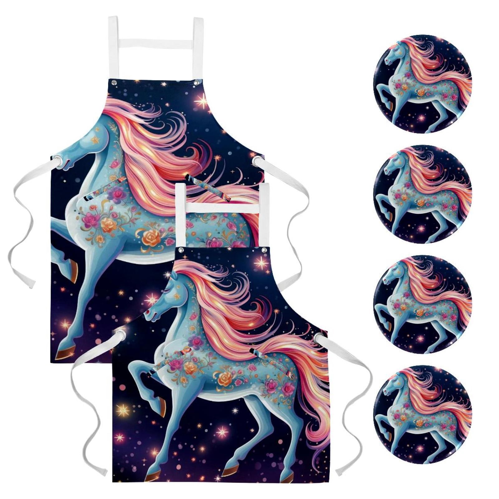 2 Pack Waterproof Apron with Pockets and Badge - Women's and Men's ...