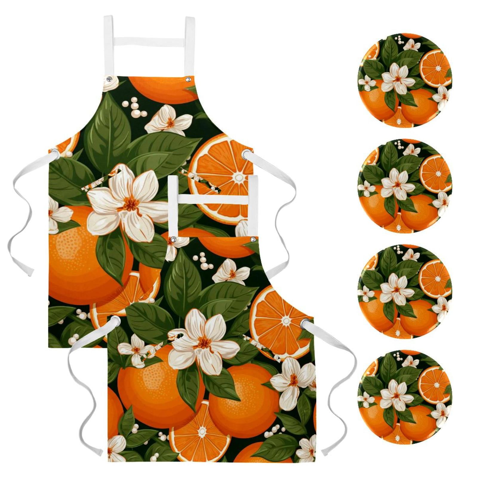 2 Pack Waterproof Aprons with Pockets and Badge Button - Walmart.com