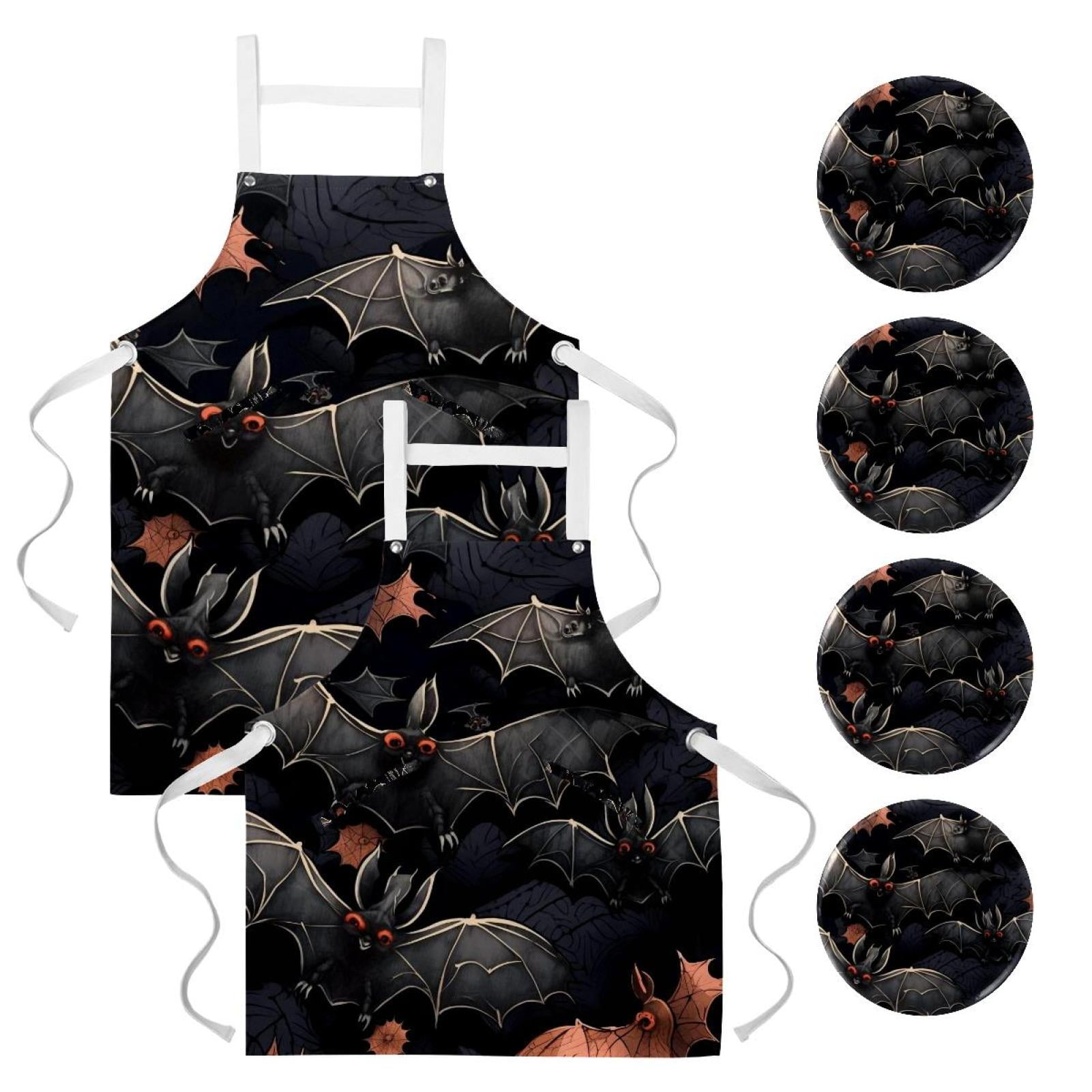 2 Pack Waterproof Aprons with Pockets and Badge Button - Walmart.com