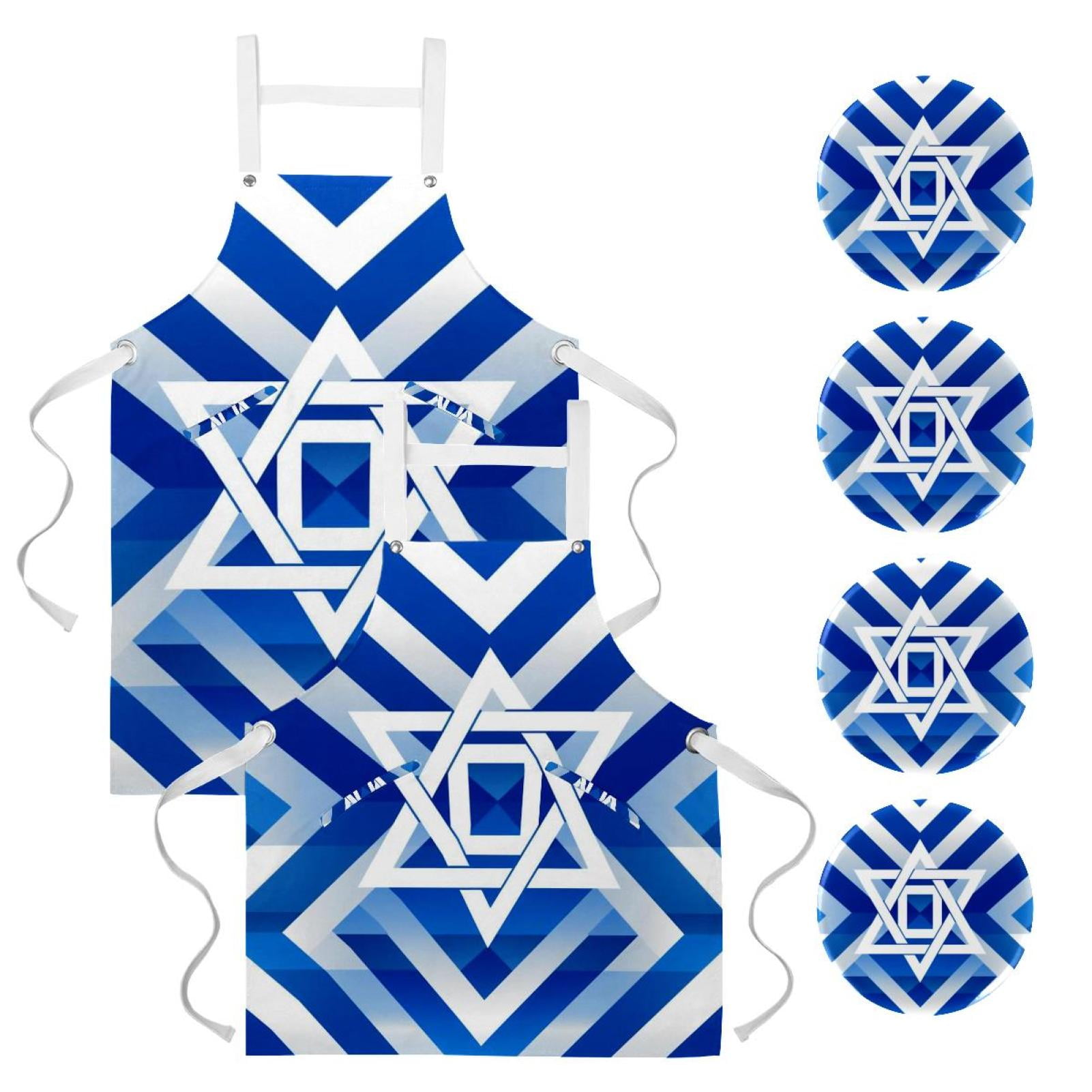 2 Pack Waterproof Art Apron with Pockets and Badge - Ideal for Pins ...