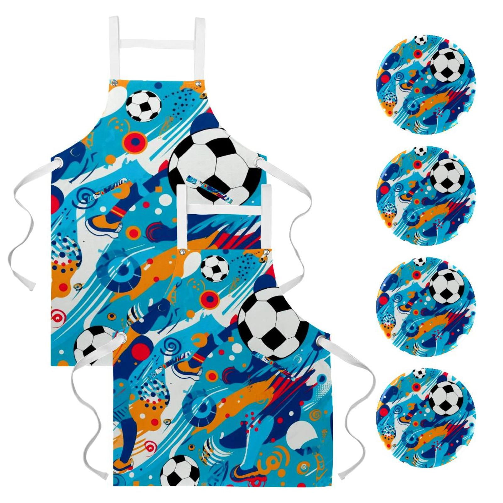 2 Pack Waterproof Badge Pins with Pockets and Badge Set - Kitchen Apron ...