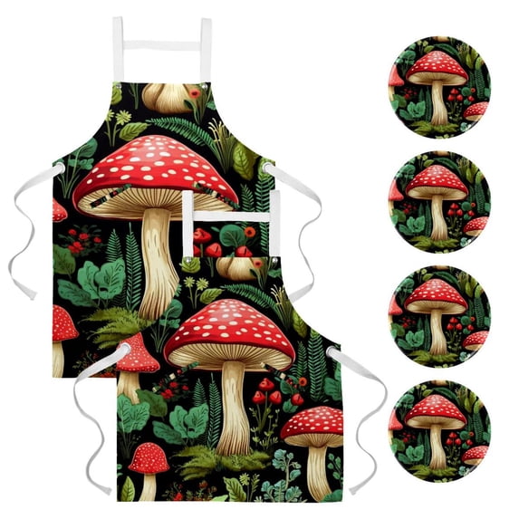 2 Pack Waterproof Button Pin with Pockets and Badge Set Server Waitress ...